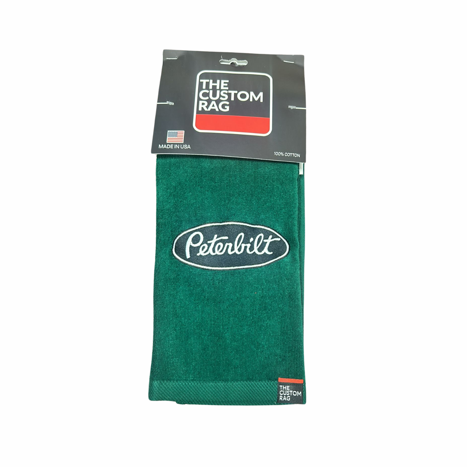 Peterbilt Custom Rag with Black Patch Logo – Shark Chrome Shop