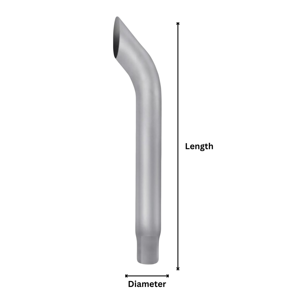 Premium Bull Hauler Style One Piece Exhaust Stack – Shark Chrome Shop