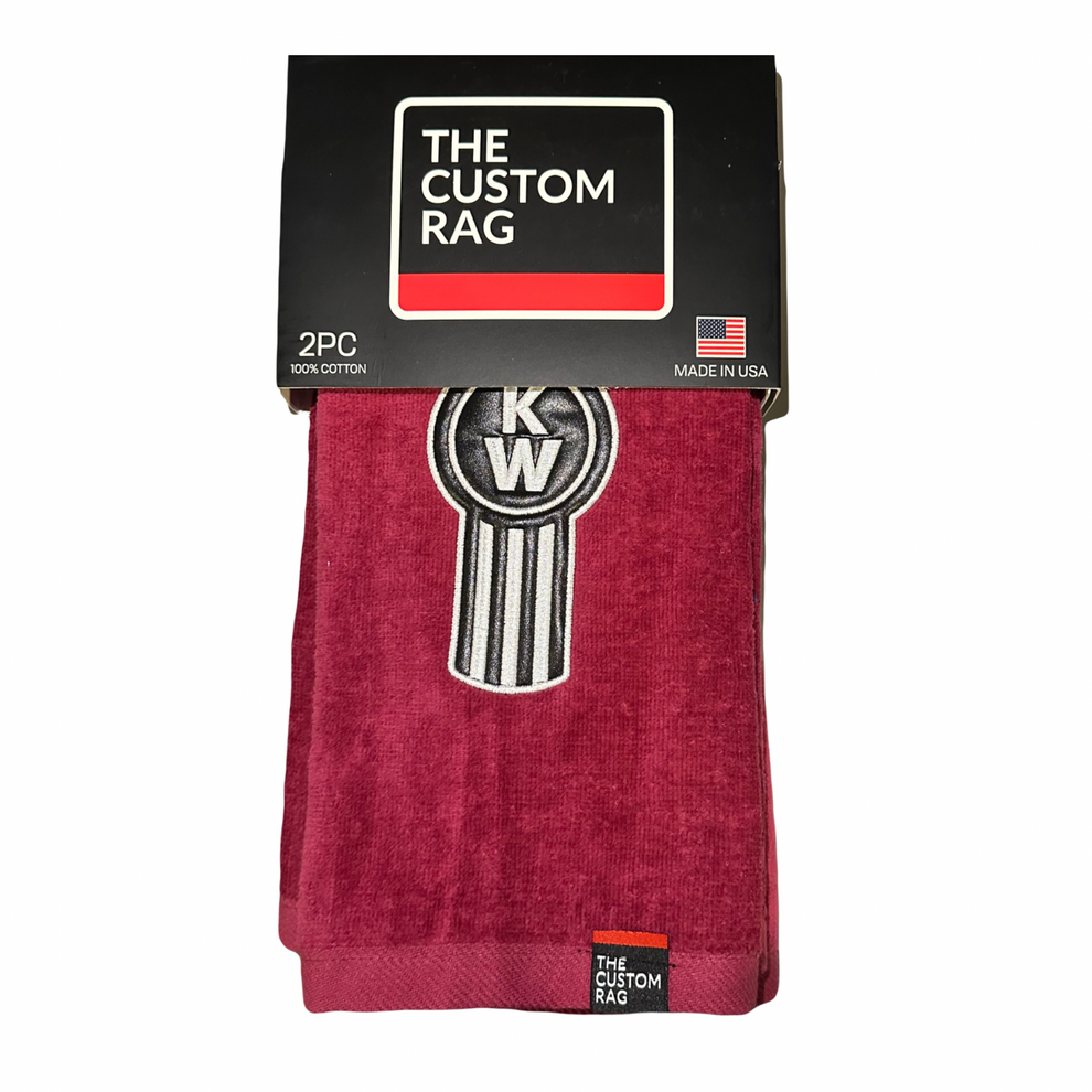 Kenworth Custom Rag with Black Patch Logo – Shark Chrome Shop