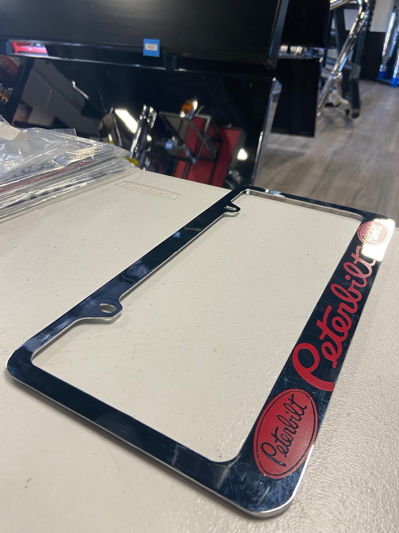 Peterbilt License Plate Frame – Shark Chrome Shop
