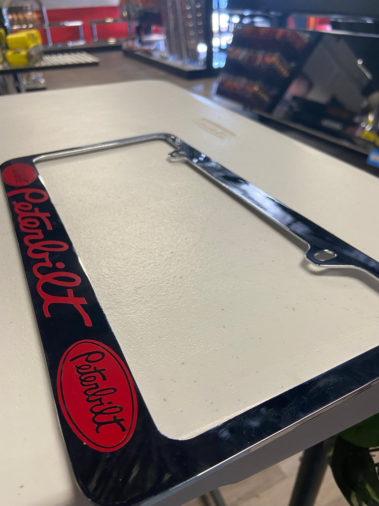 Peterbilt License Plate Frame – Shark Chrome Shop